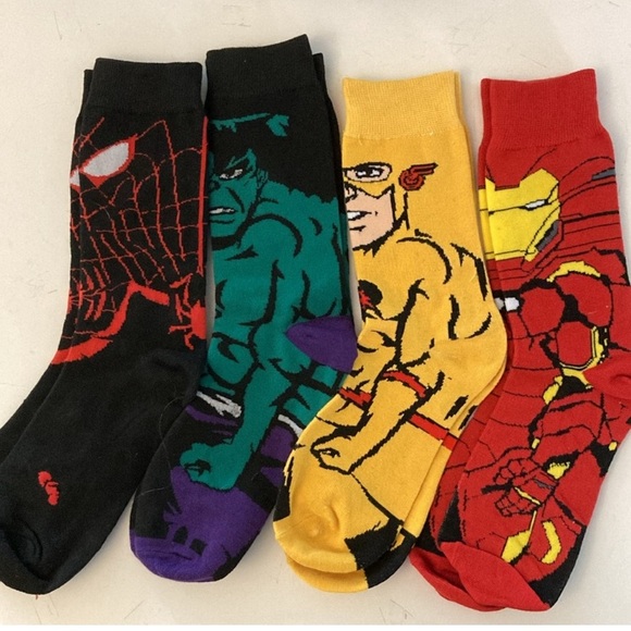 None | Underwear & Socks | Superhero Socks New For Marvel Comic Fan ...